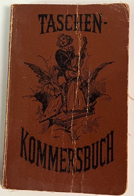Taschen-Commersbuch 19. Auflage für Studentenverbindung 1915 (Gebraucht ...