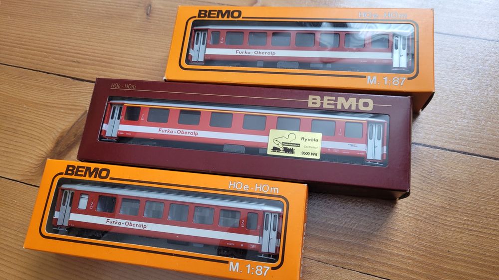 3x Waggon der Furka Oberalp Bahn Bemo H0m (Gebraucht) in Mastrils für CHF 41 – mit Lieferung auf ...