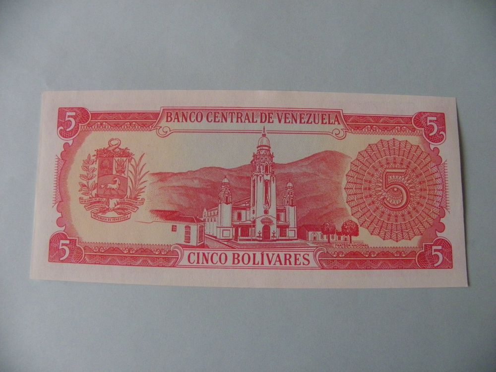 Venezuela 5 Bolivares Schein, 21.09.1989, Top Zustand! (Neu (gemäss ...