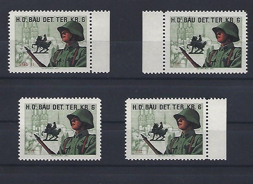 H.D.Bau.Det.Ter.Kr. 6 Aufdrucke 60.00 | Kaufen auf Ricardo