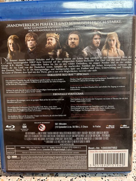 Game Of Thrones Staffel 1 Kaufen Auf Ricardo