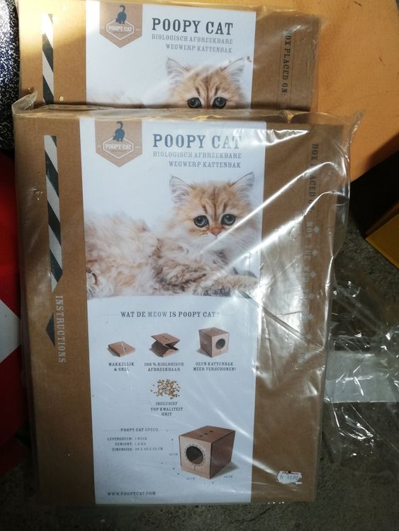 Poopy Cat - das natürliche Einwegkatzenklo | Kaufen auf Ricardo