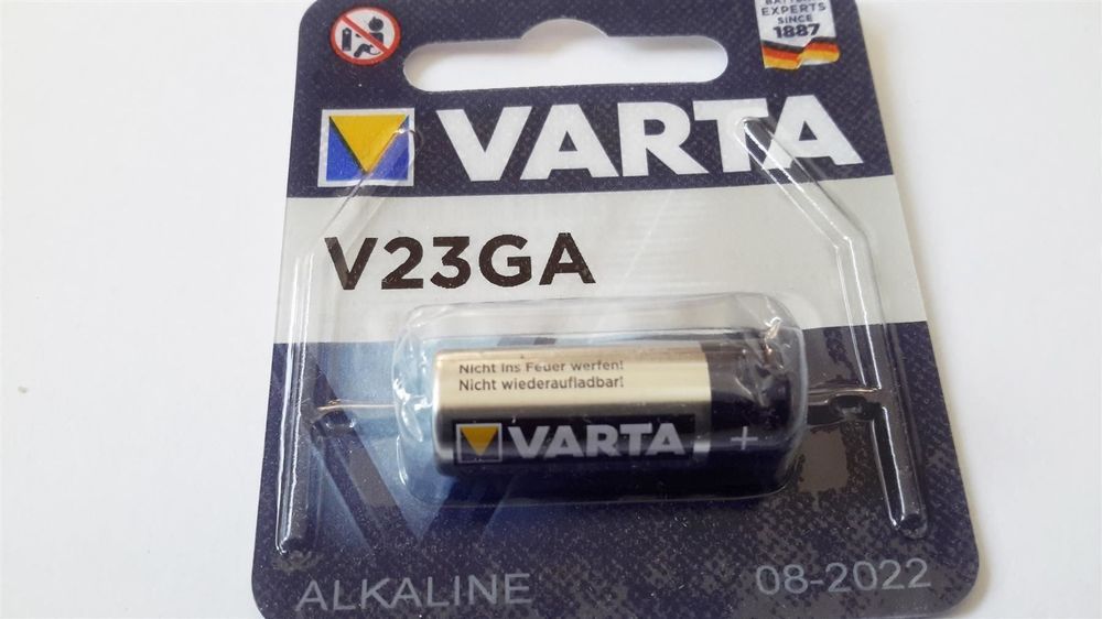 Batterie Alkaline V23GA/23A, 12V, VARTA (Neu und originalverpackt) in ...