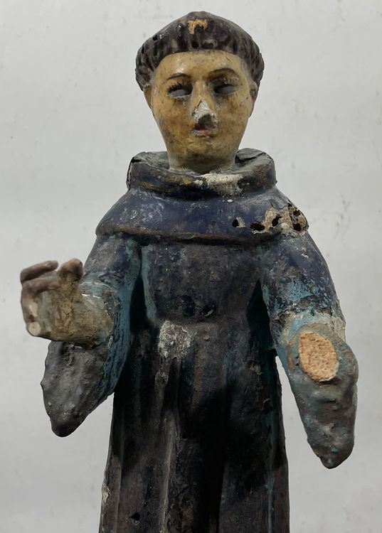 Antike Heilige Barock geschnitzte Holz Skulptur | Kaufen auf Ricardo