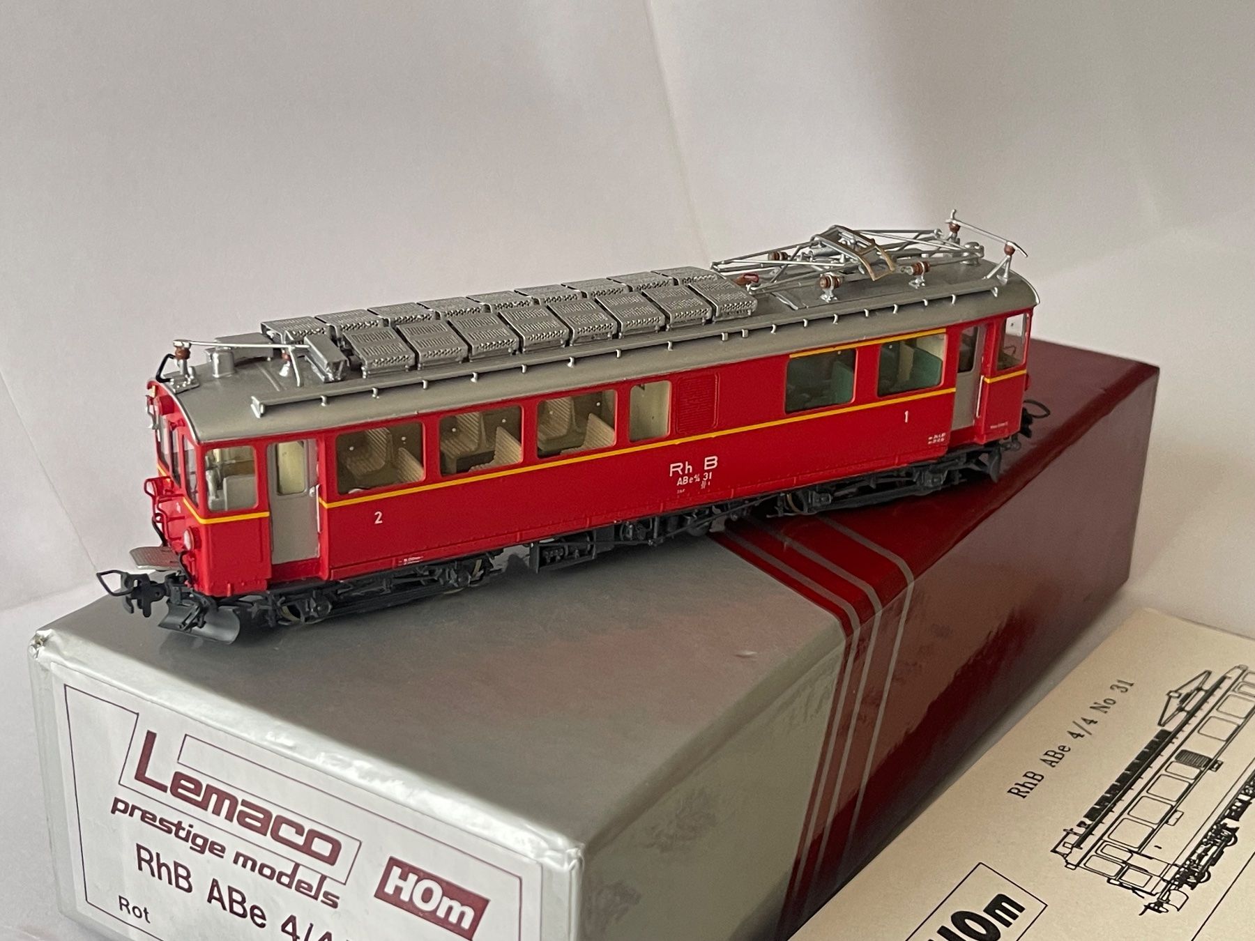 LEMACO H0m-011: RhB ABe 4/4 31 (Neu und originalverpackt) in Hünibach ...