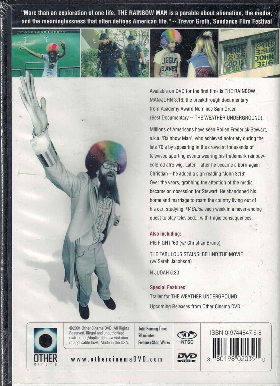 The Rainbow Man/John 3:16 A fulminant and tragic Career (Neu (gemäss ...