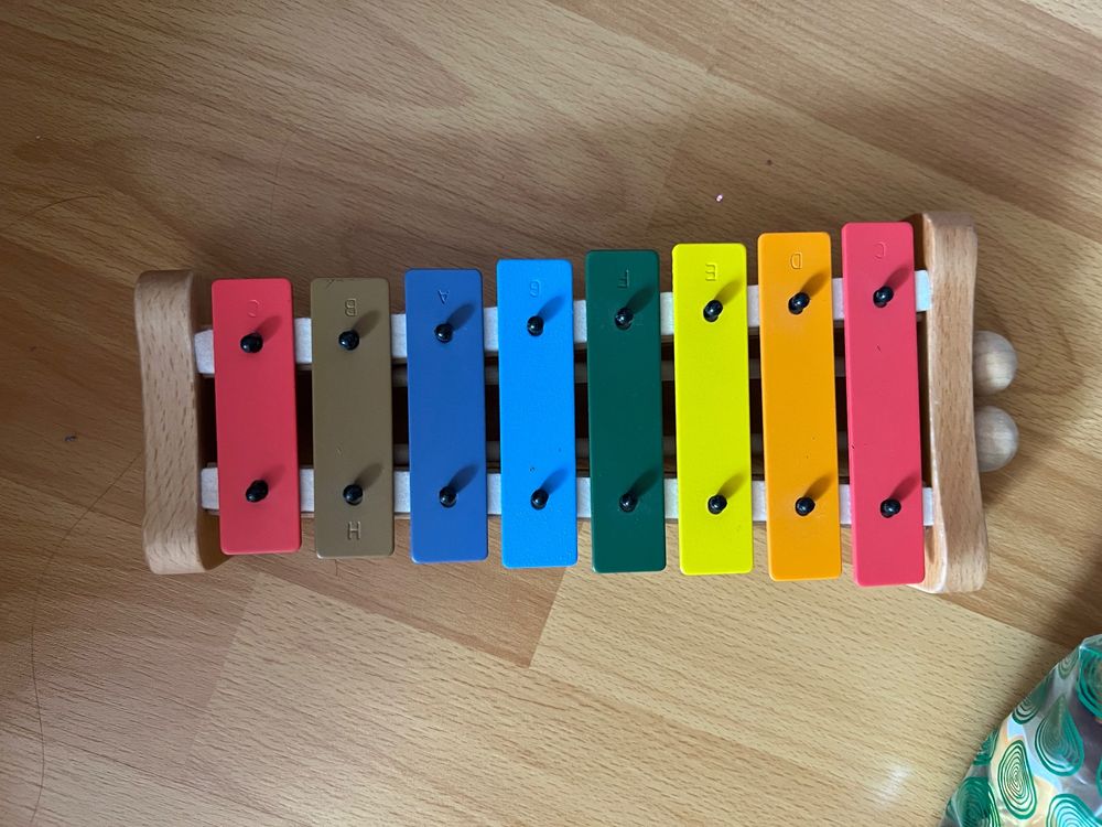 Holzxylophon Kinder Musikinstrument bunt | Kaufen auf Ricardo