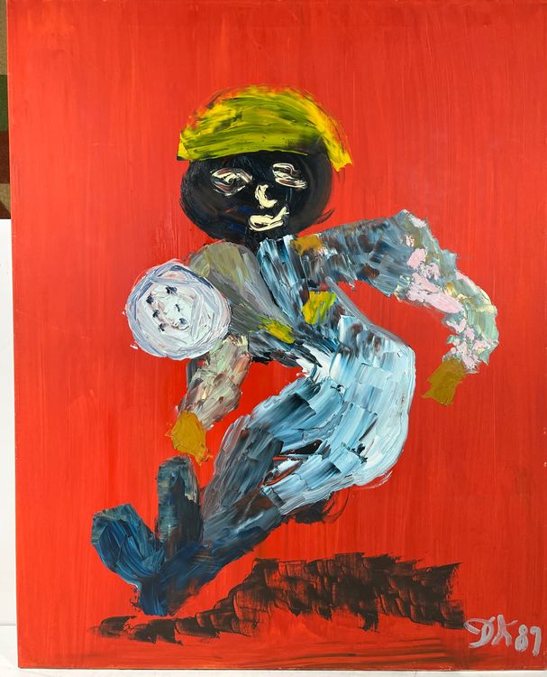 Abstrakte Gemälde monogrammiert (Gebraucht) in Root für CHF 25 – mit Lieferung auf Ricardo kaufen