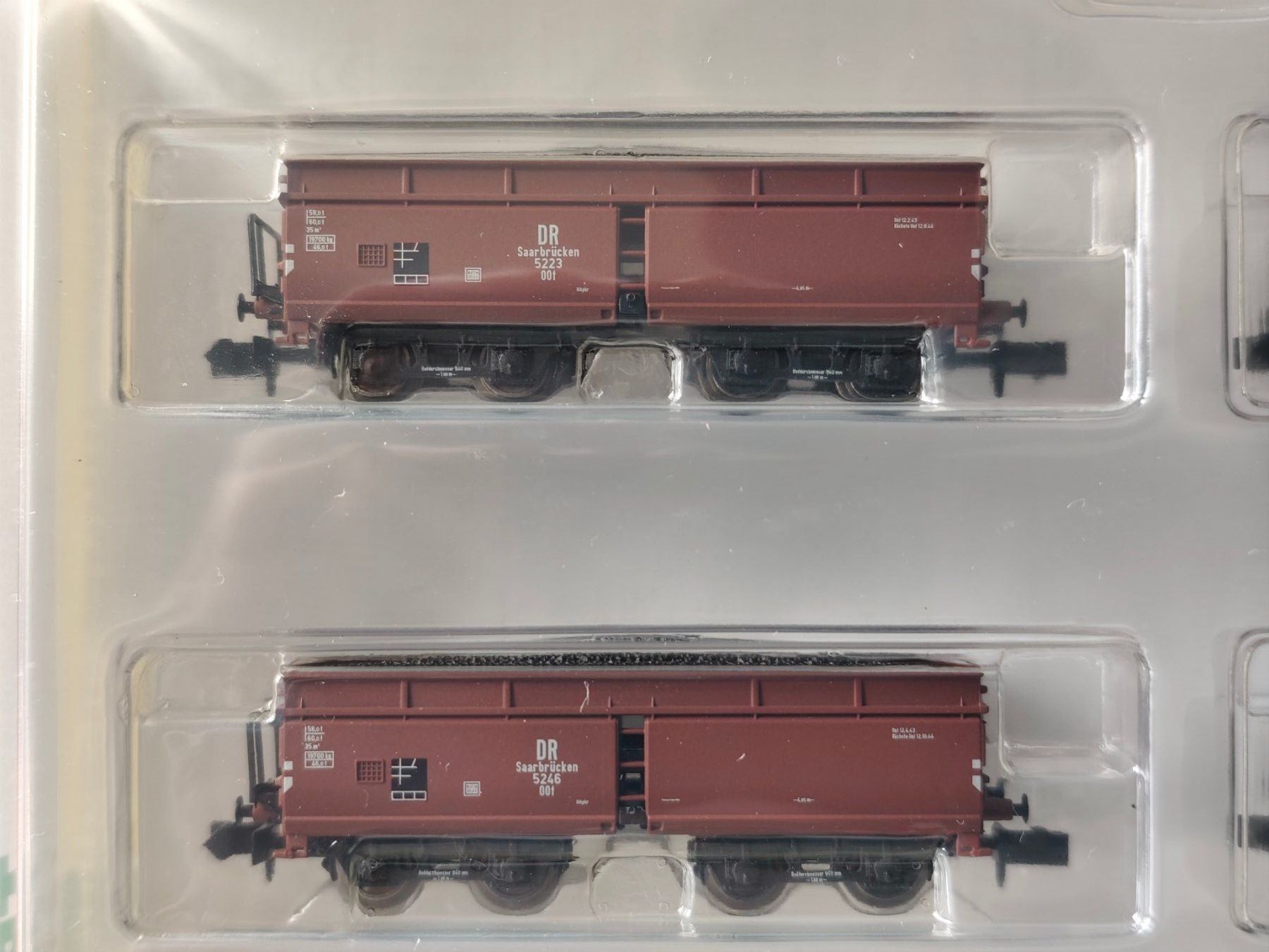 Erzwagen-Set 4 teilig mit Kohleladung der DR von Minitrix N (Neu und ...