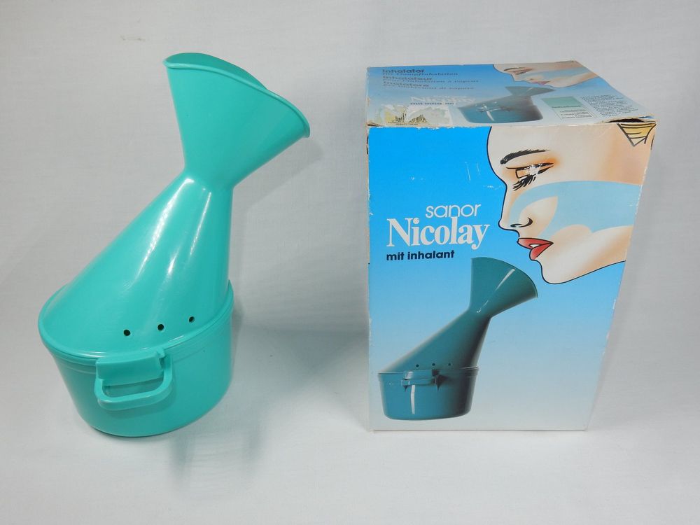 DAMPFINHALATOR - SANOR NICOLAY, mit OVP, türkis (Gebraucht) in Zürich ...