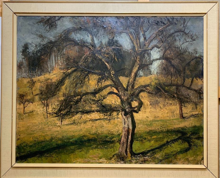 Original Reinhold Kündig grosses Ölgemälde "Alter Obstbaum" (Gebraucht ...