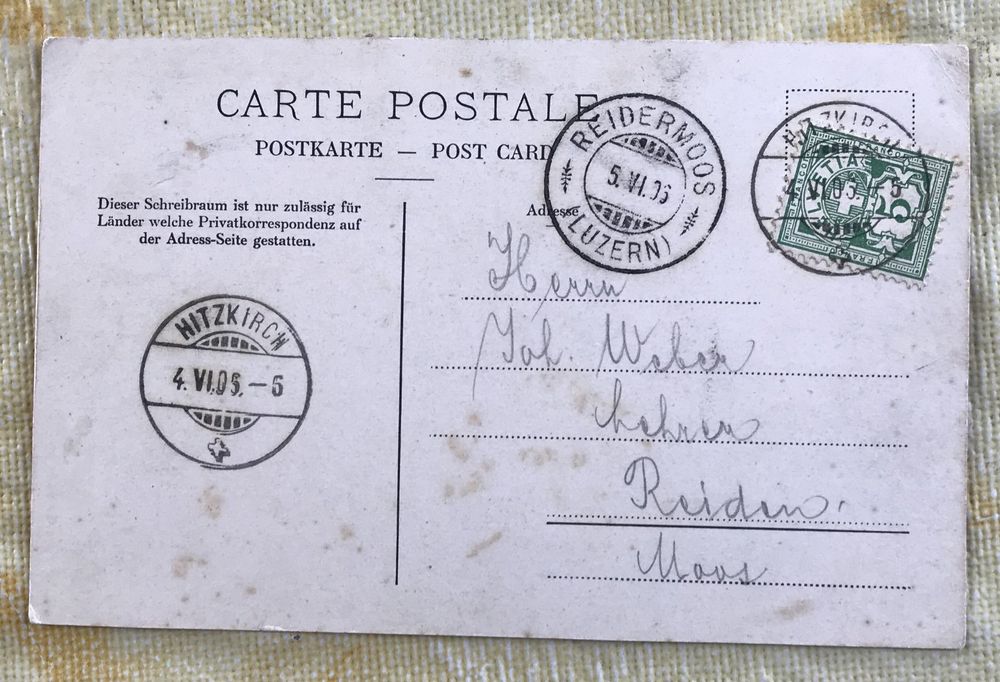 ANTIKE ANSICHTSKARTE HITZKIRCH (Gebraucht) in Ostermundigen für CHF 1.1 – mit Lieferung auf ...