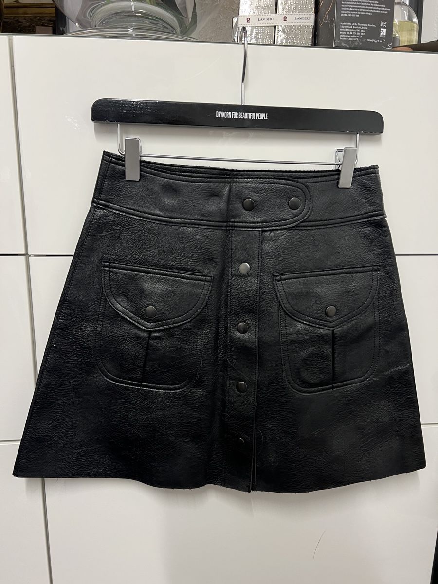 Zara Lederrock, Minirock, schwarz, Gr. S - Top Zustand! (Gebraucht) in ...