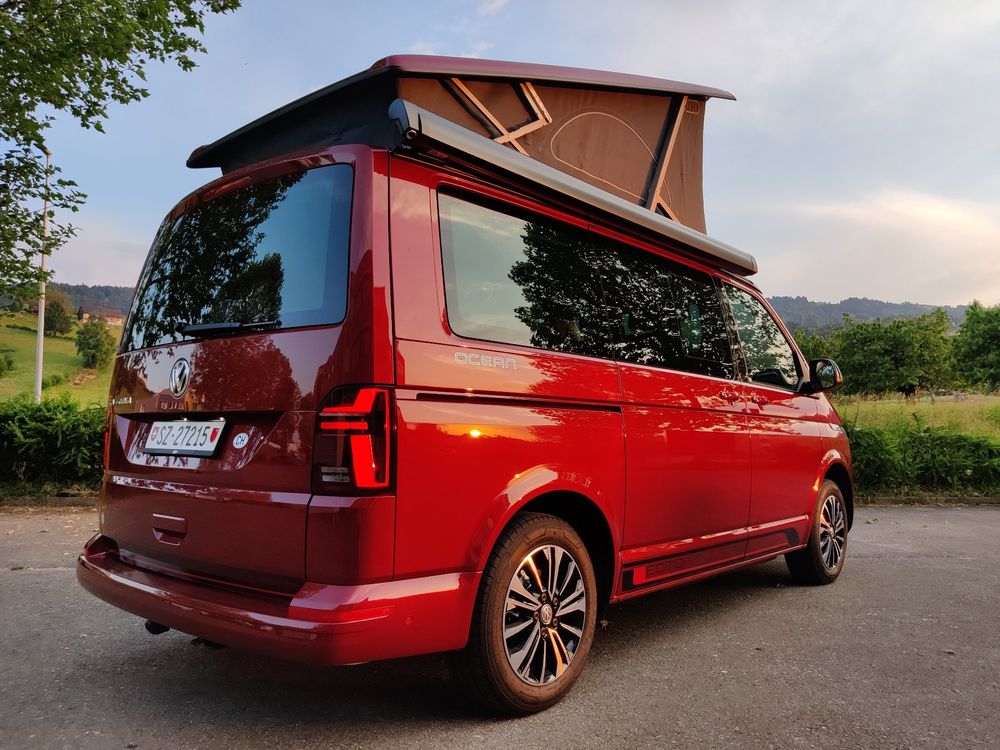 VW T6.1 California Ocean Edition fortanarot metallic A | Kaufen auf Ricardo