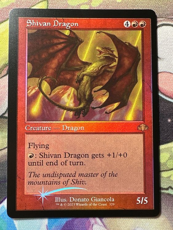 Shivan Dragon FOIL Variant 329 Dominaria Remastered | Kaufen auf Ricardo