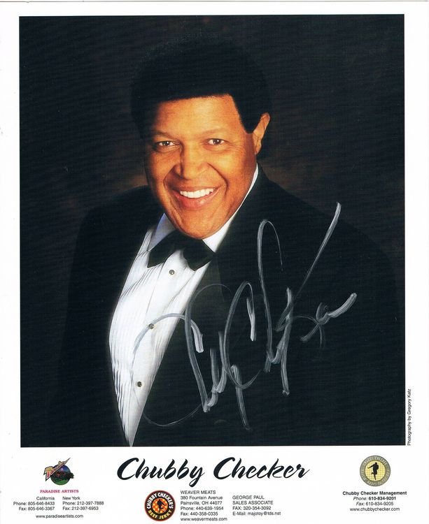 Chubby Checker 1941- Autogramm signiert Foto 20x25cm TWIST (Gebraucht) in Bischofszell für CHF ...