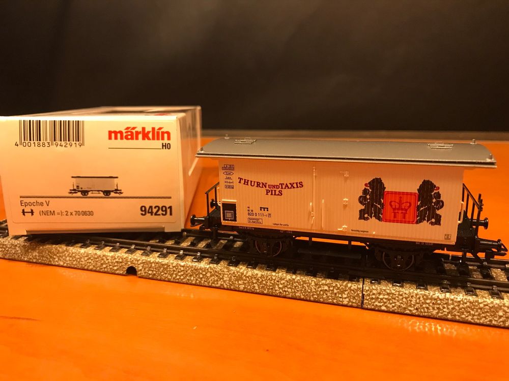 ** MÄRKLIN 94291 H0 GEDECKTER BIERWAGEN THURN & TAXIS OVP ** | Kaufen ...