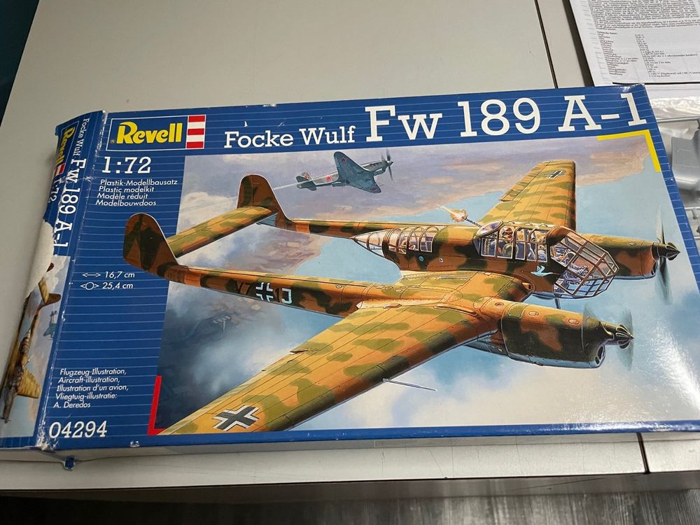 Revell Modelbausatz Focke Wulf Fw 189 A-1 1:72 | Kaufen auf Ricardo