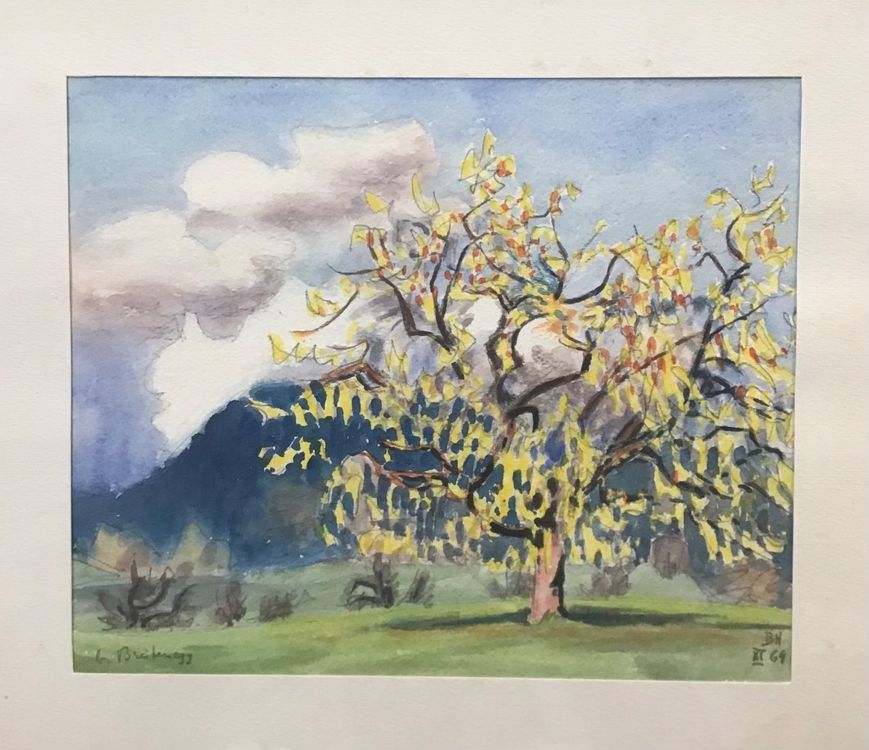 Bruno HESSE (1905-1999) Landschaft Aquarell (Gebraucht) in Root für CHF ...