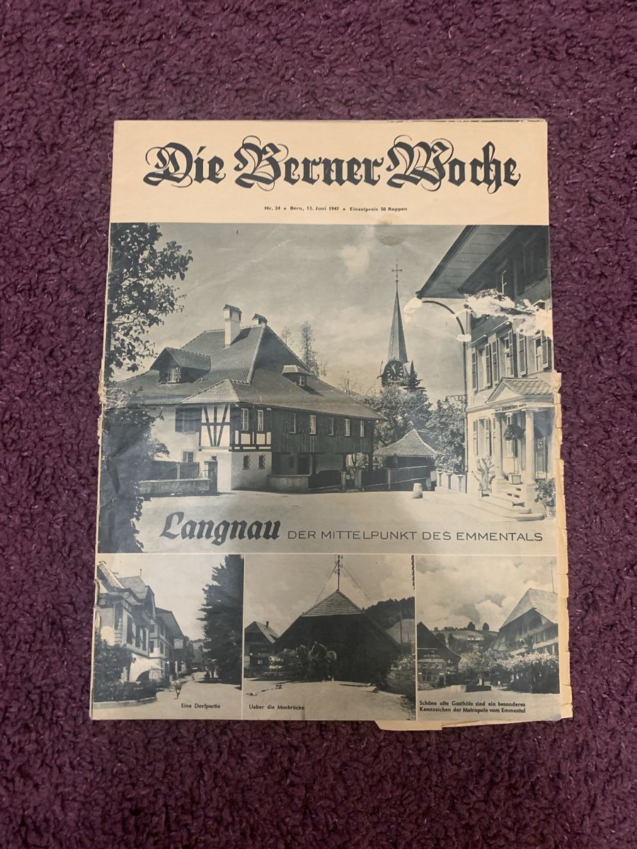 Die Berner Woche, Nr.24, 1947 - Langnau im Emmental! (Gebraucht) in ...