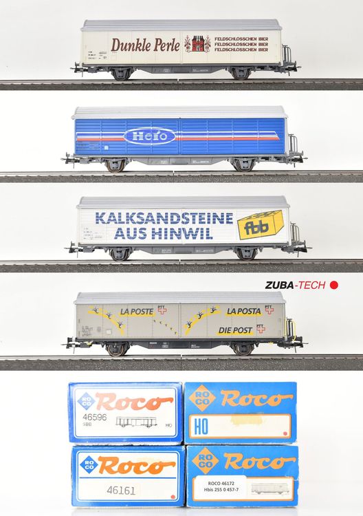 Roco 4x Schiebewandwagen der SBB H0 GS mit OVP (Gebraucht) in St. Gallen für CHF 90 – mit ...