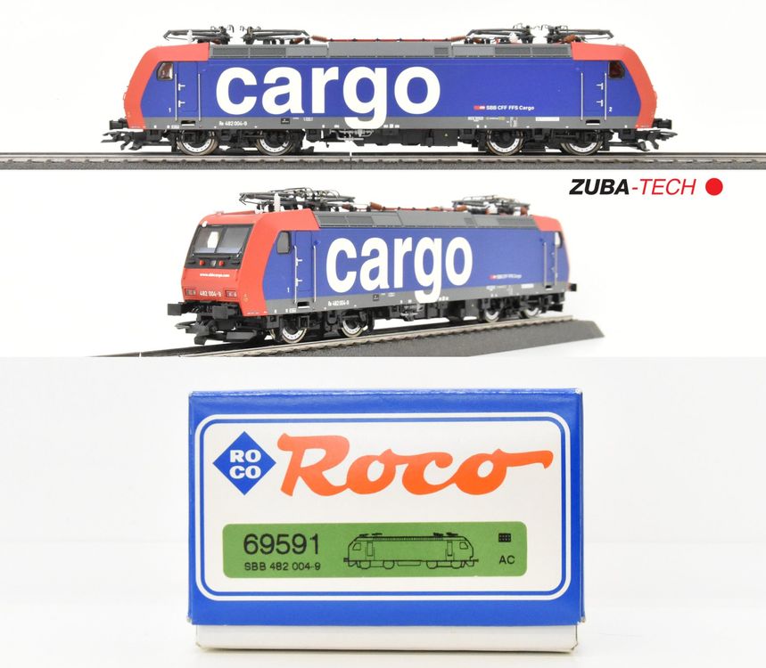 Roco 69591 E-Lok Re 482 SBB Cargo H0 WS Digital mit OVP (Gebraucht) in ...