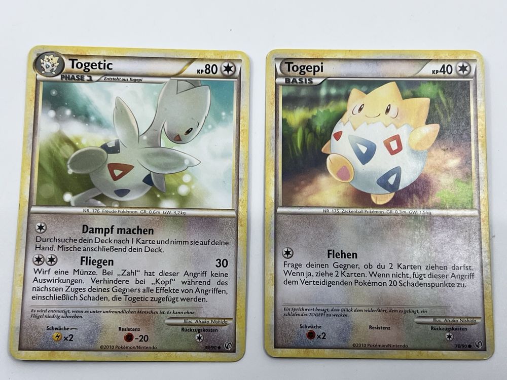 Pokemon Togetic & Togepi Karten Set - Selten! 2010 🇩🇪 (Gebraucht) in ...