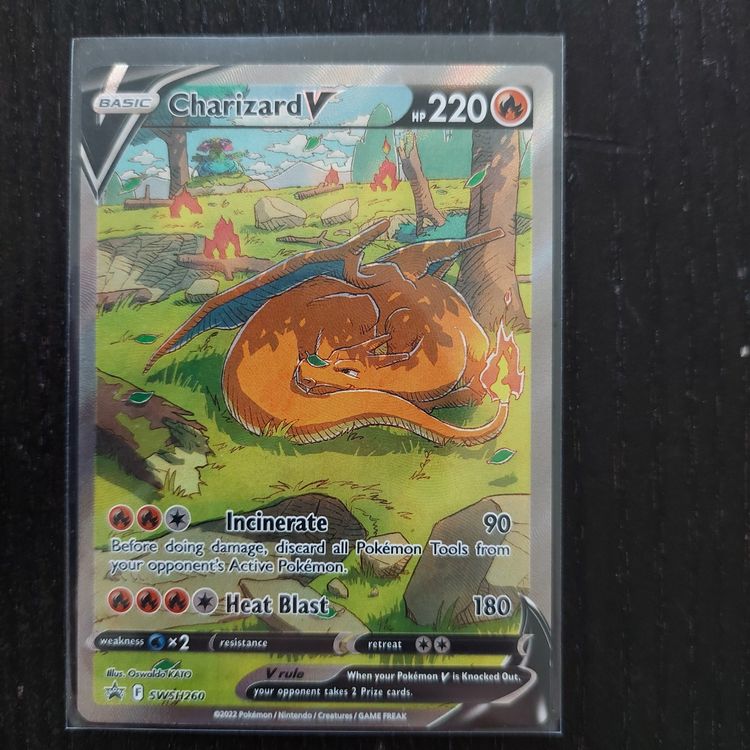 Charizard V (SWSH 260) UPC Charizard (Glurak) Pokemon (Gebraucht) in ...