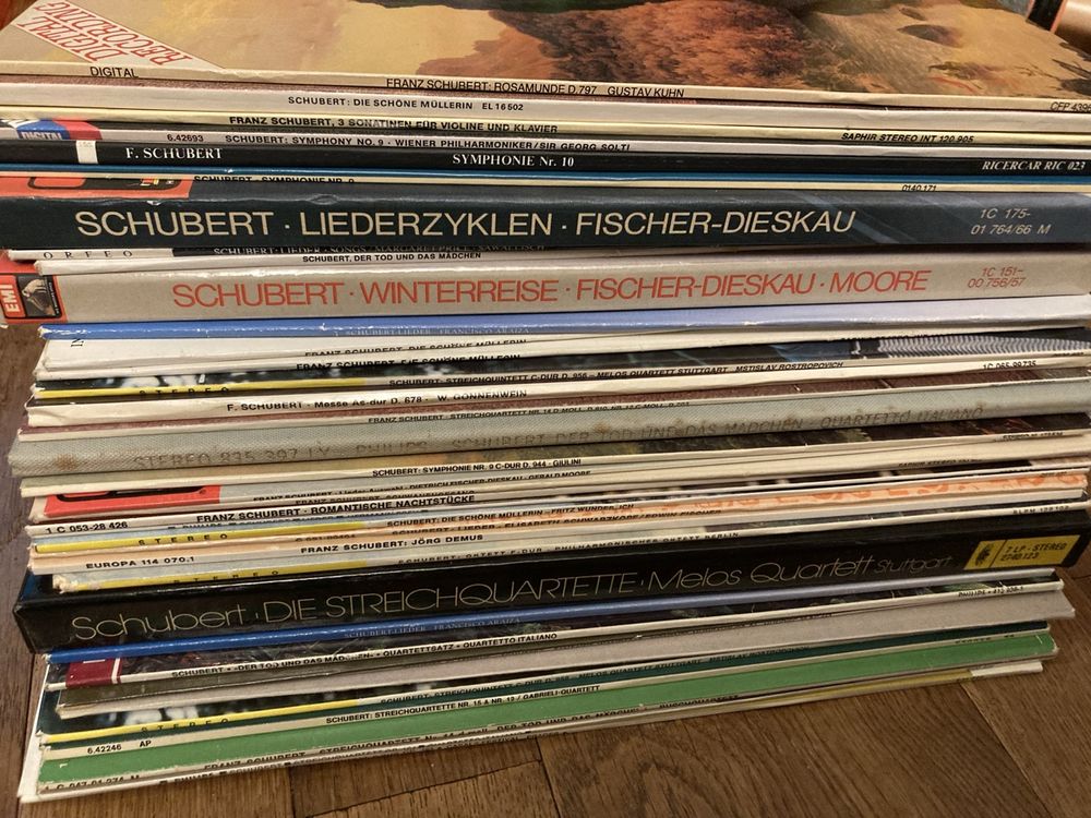 Grosse Plattensammlung von Schubert (Gebraucht) in Zürich für CHF 1 – nur Abholung auf Ricardo ...