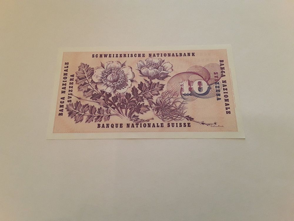 10 Fr.Note Schweiz 1974 bankfrisch Neu! (Neu und originalverpackt) in ...