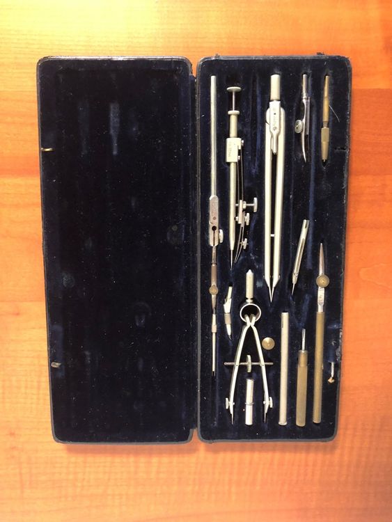 Zirkelkasten - Präcision, E.O.Richter & Co - antik (Gebraucht) in ...