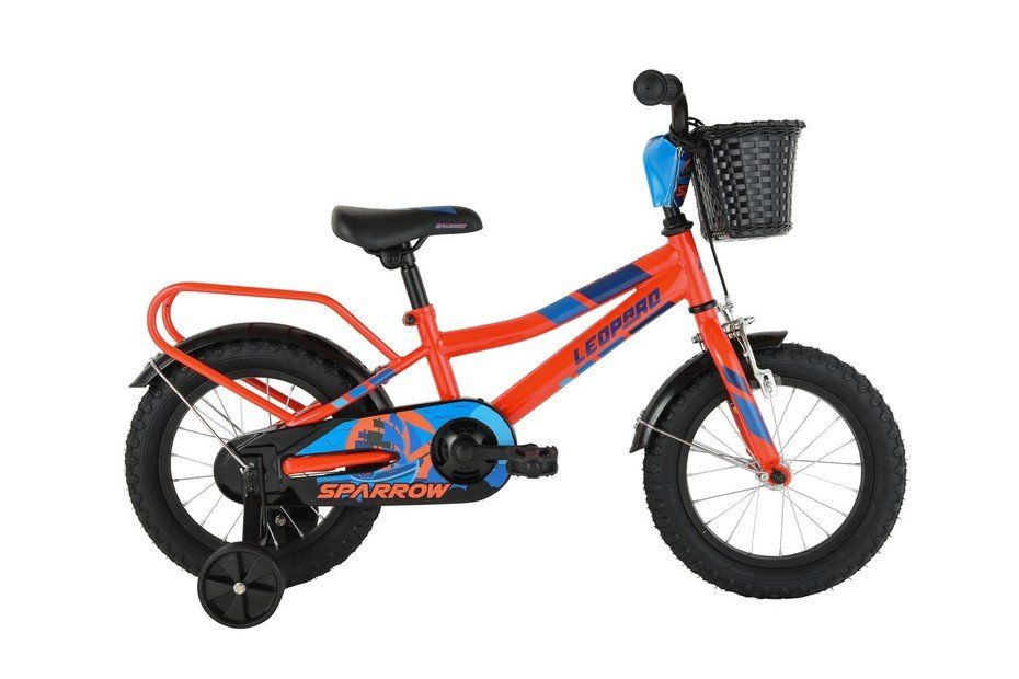 Leopard Vélo pour enfants Sparrow Rouge-Bleu | 14 (Neu (gemäss ...