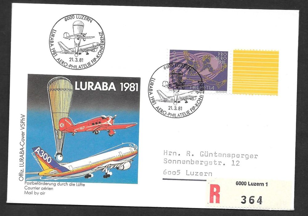 Sonderbrief Luraba Luzern 1981 Sst 75 (Neu (gemäss Beschreibung)) in Olten für CHF 1 – mit ...
