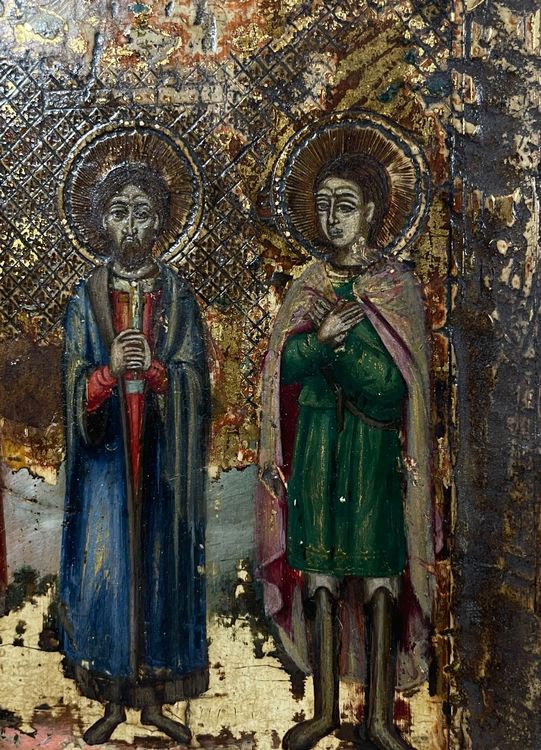 Alte Heilige Ikone Gemälde (Gebraucht) in Root für CHF 170 – mit Lieferung auf Ricardo kaufen