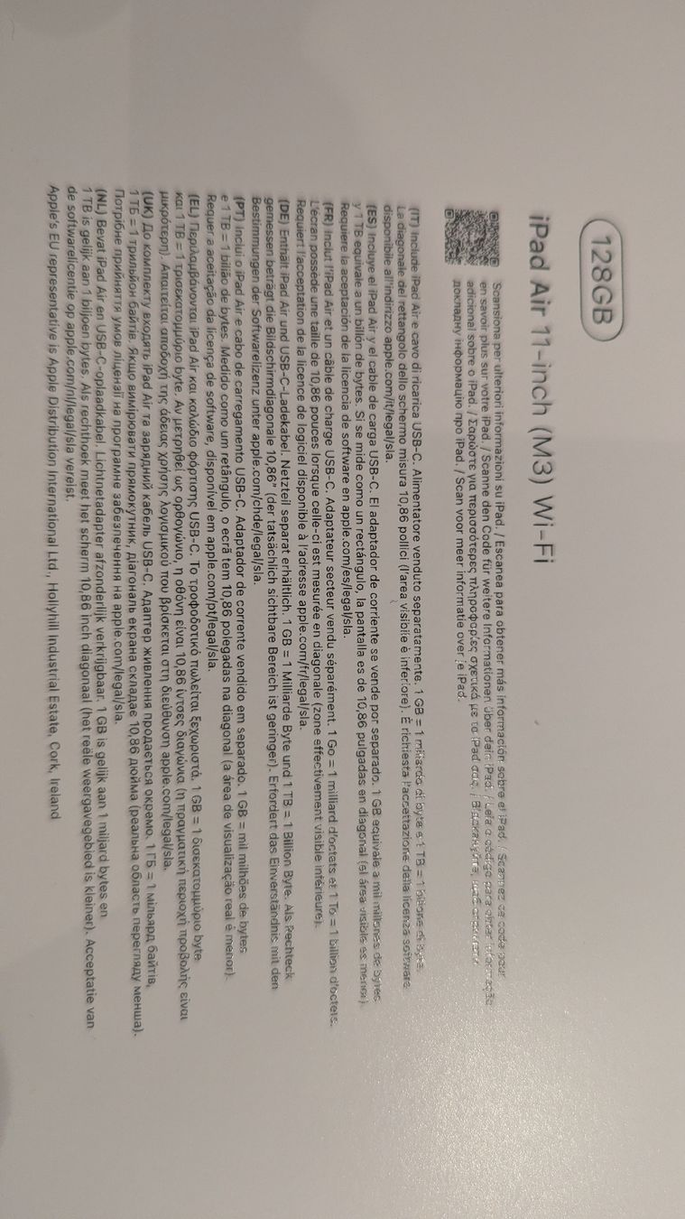 Apple iPad Air 11-inch M3 Wi-Fi OVP - Neu (Neu und originalverpackt) in ...