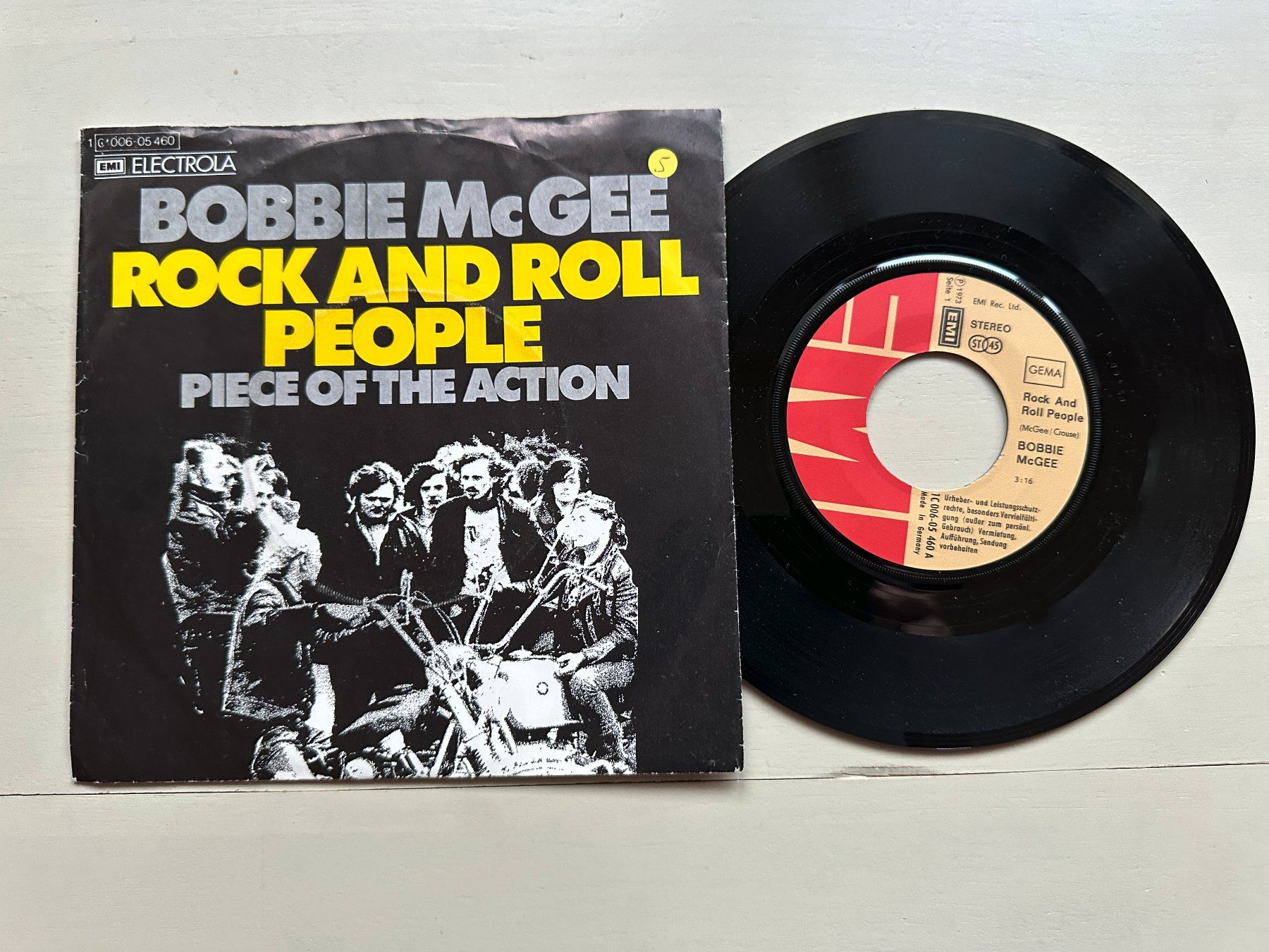 BOBBIE MCGEE tolle Single Rock and Roll people Kult 70's Top (Gebraucht ...