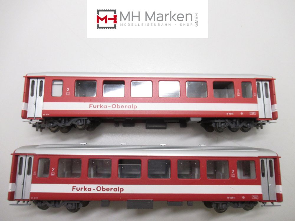 Bemo 2x 3259 Personenwagen 2. Klasse Furka-Oberalp DC GS H0m | Kaufen auf Ricardo