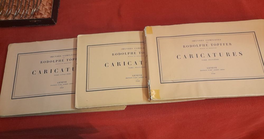 RODOLPHE TOPFFER - 3 tomes de Caricatures (D'occasion) à LE MONT-SUR ...