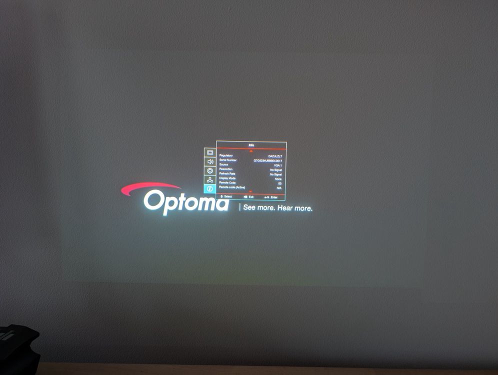 Optoma ZU606T-W Projecteur Laser 3D, 4K UHD HDR compatible (Gebraucht ...