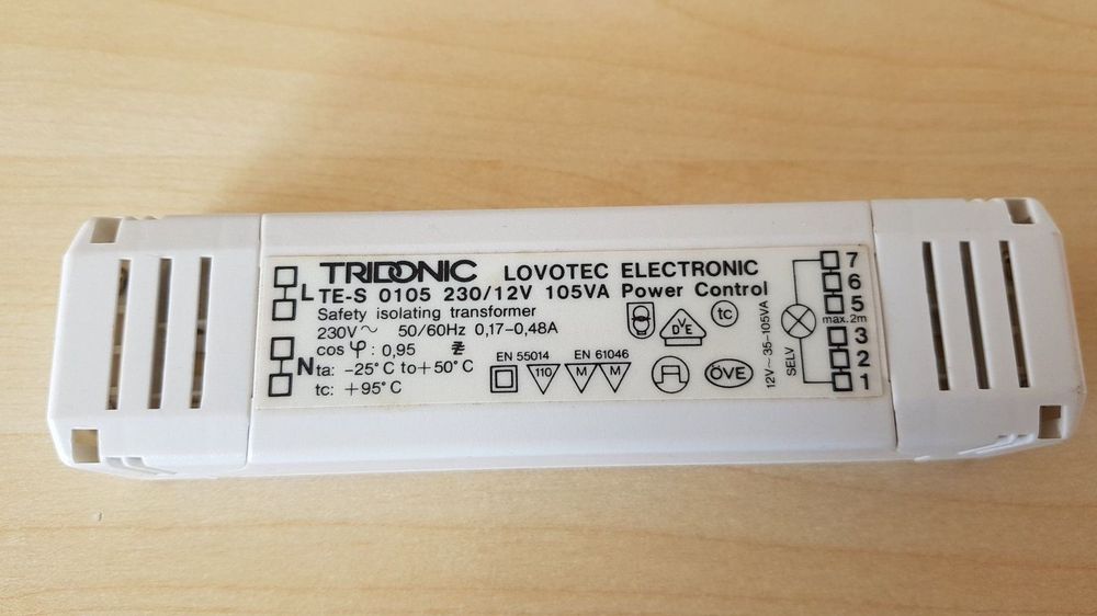 Trafo Tridonic 230V / 12V 105VA (Gebraucht) in Frasnacht für CHF 3 ...