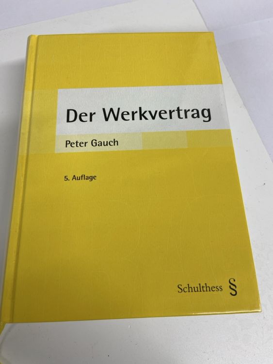 Der Werkvertrag v. Peter Gauch (Gebraucht) in Würenlingen für CHF 10 ...