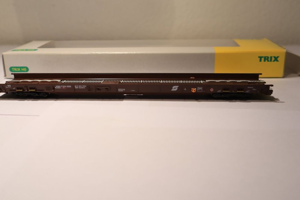 Trix (Märklin) 24510-08 ÖBB Niederflurwagen Saadkms für LKW (Neu ...