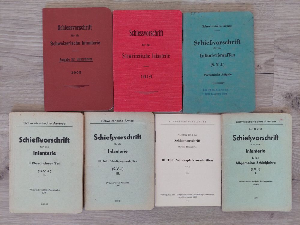 Reglemente Militär CH Schiessvorschrift für die Infanterie (Gebraucht ...