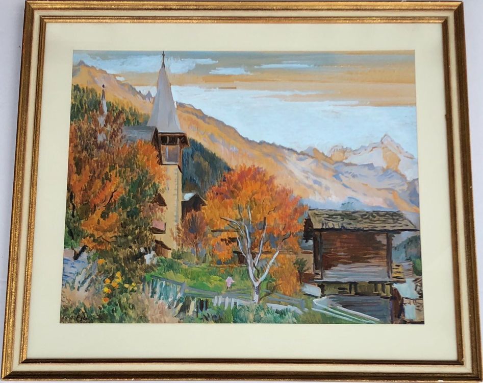 Charles Adolf Egli grosses Orig Gouache (Gebraucht) in Hochdorf für CHF 10 – mit Lieferung auf ...