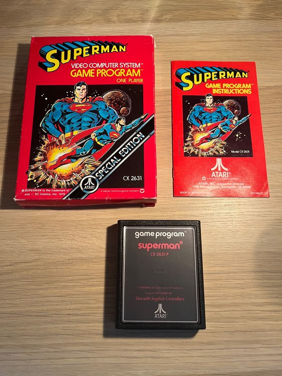 Superman Special Edition Atari CX 2631 DC Comics Retro OVP | Kaufen auf ...
