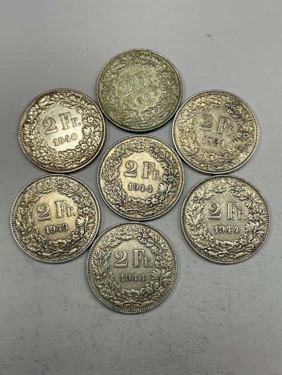 7 stk. 2.- silber (68) (Gebraucht) in Bonstetten für CHF 34 – mit Lieferung auf Ricardo kaufen