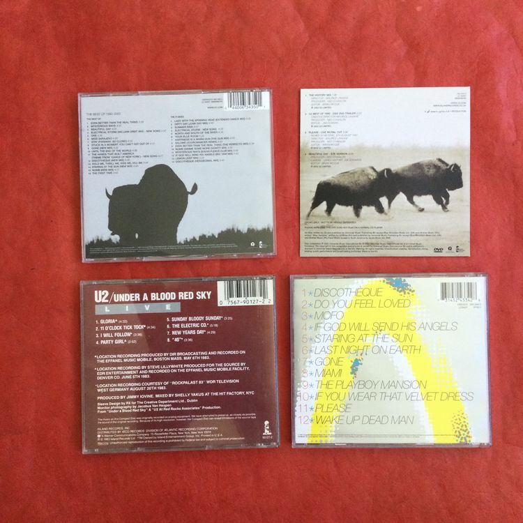 U2 The Best of 1990-2000 CD DVD Pop / Under a blood red sky (Gebraucht ...