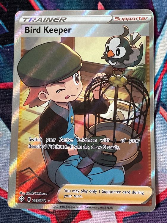 Pokemon - Bird Keeper 066/072 Fullart Trainer OC (Englisch) (Neu ...