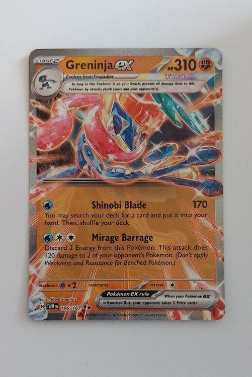 Greninja ex (106/167 Twilight Masquerade) NM / ENG | Kaufen auf Ricardo
