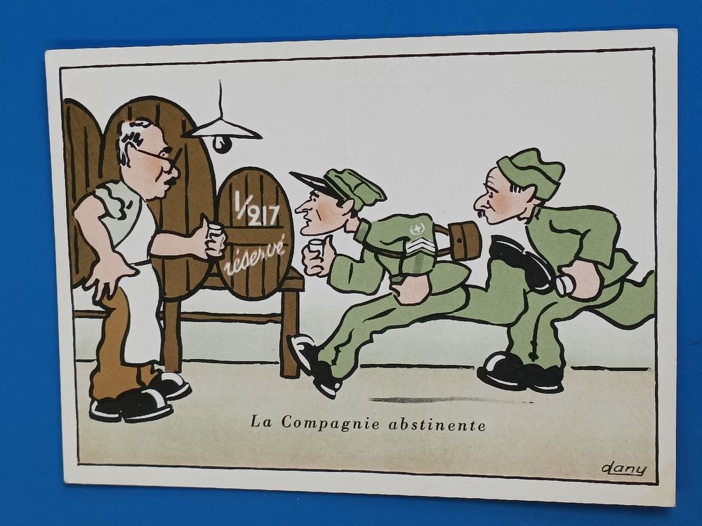 Litho Humor PK / Mobilisation 1939/40 Cp. FR. FUS. l/217 (Gebraucht) in ...